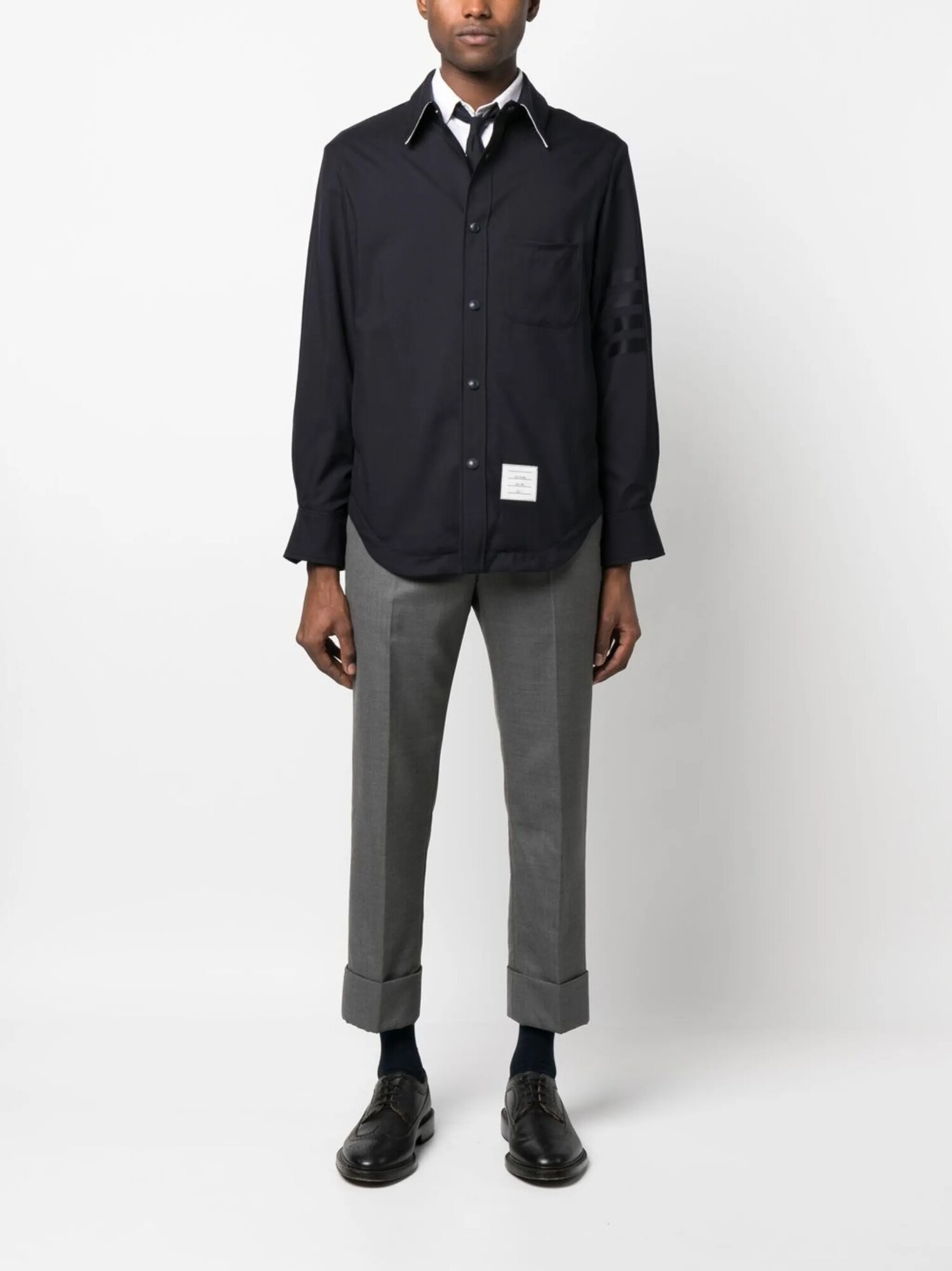 Рубашка THOM BROWNE, размер 2, синий — фото 1