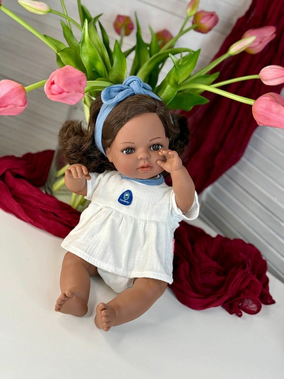Кукла для девочки мягконабивная 38 см Сани Малыш (3043)