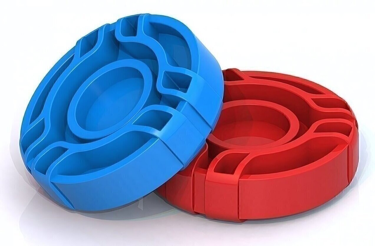 Шайба хоккейная 2 шт. из пластика, безопасная, размер 3x3x2 см