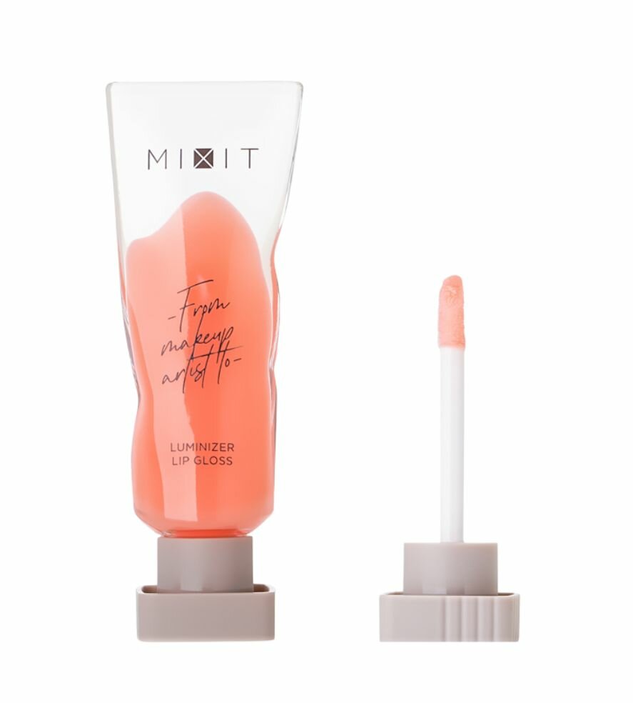 MIXIT Блеск для губ LUMINIZER LIP GLOSS глянцевый тон 01 Star kiss