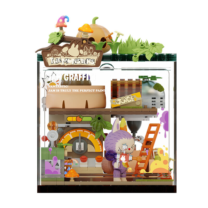 Конструктор POP MART Pop Blocks Labubu The Monsters Forest Secret Base Series, Jams Graffiti