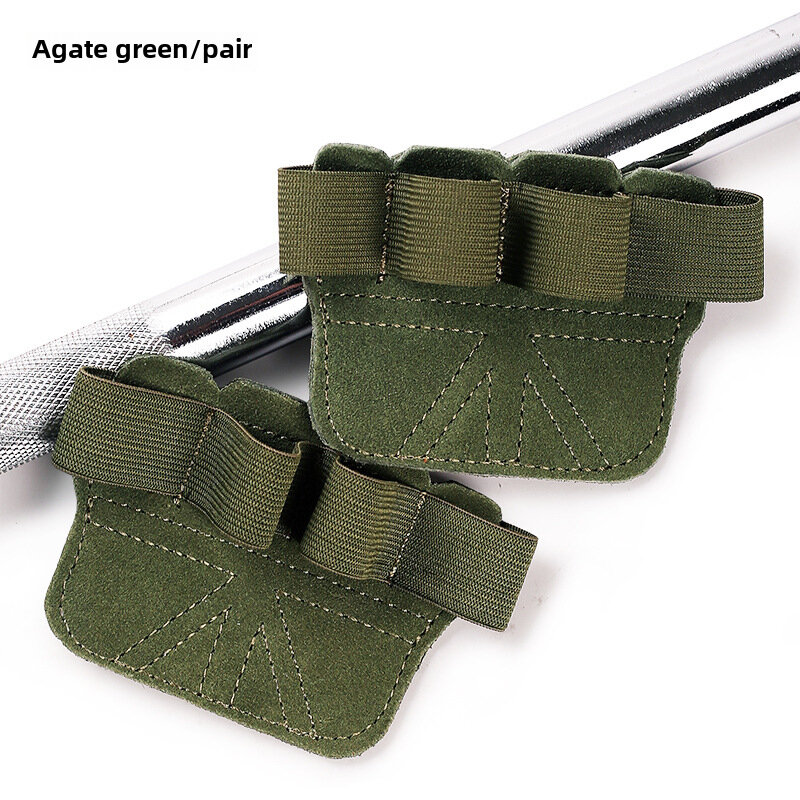 Поставщики производители кожаный усилитель фитнеса с четырехпальчатой защитой ладонь защитник фитнеса полу пальчатый антискользящий экипировка захват для бруса (Четырехпальчатая ладонь)