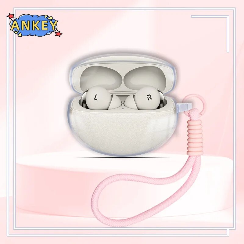 Прозрачный силиконовый чехол для OnePlus Buds Pro 3 Clear Pink