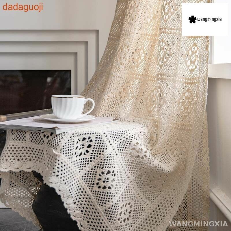 Эксклюзивные шторы лоскутные связаны крючком ажурным способом