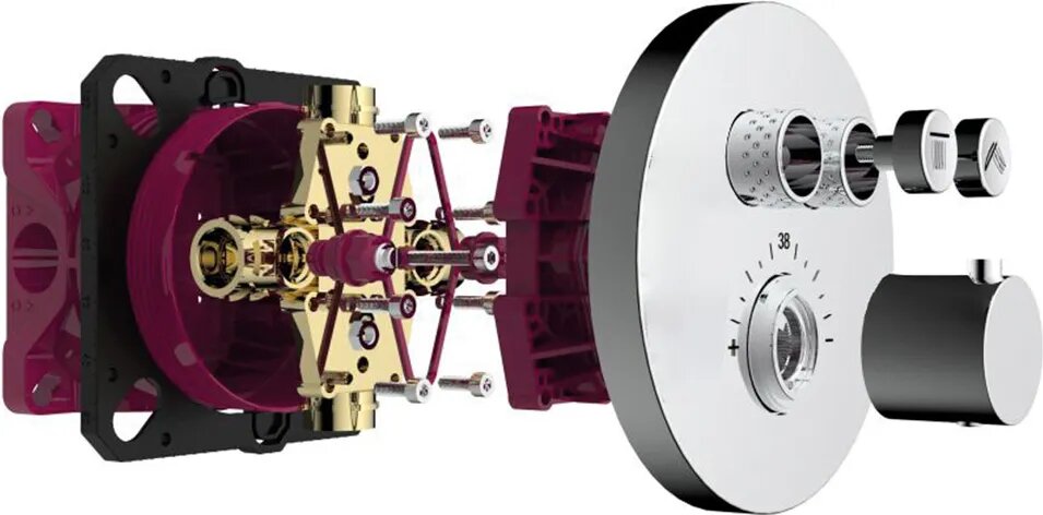 Встраиваемый термостат AQUAme AQM8802CR