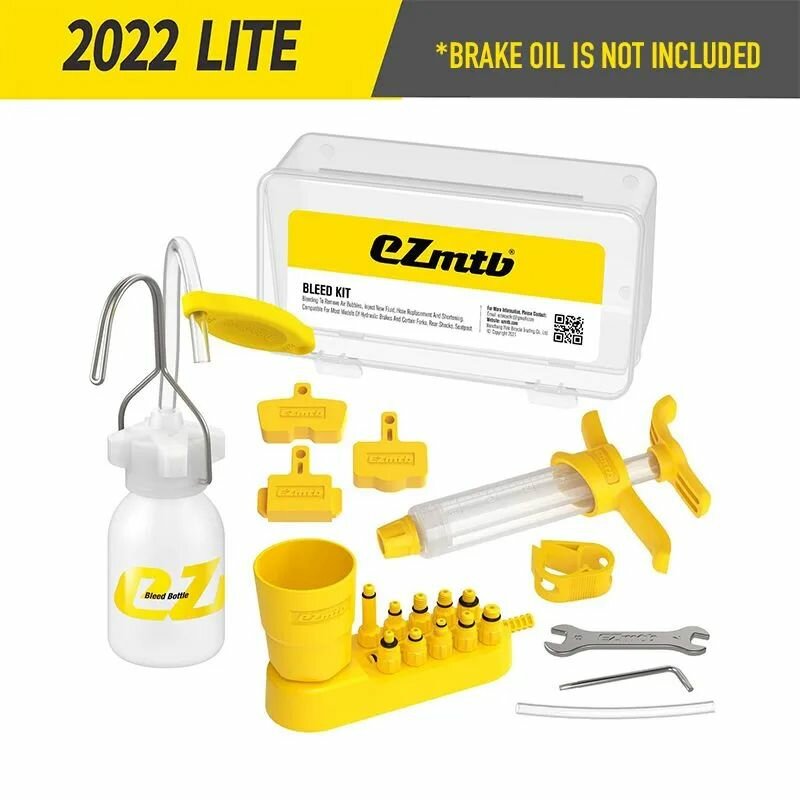 EZmtb Универсальный набор для прокачки гидравлических тормозов MTB - Инструмент замены масла в дисковых тормозах