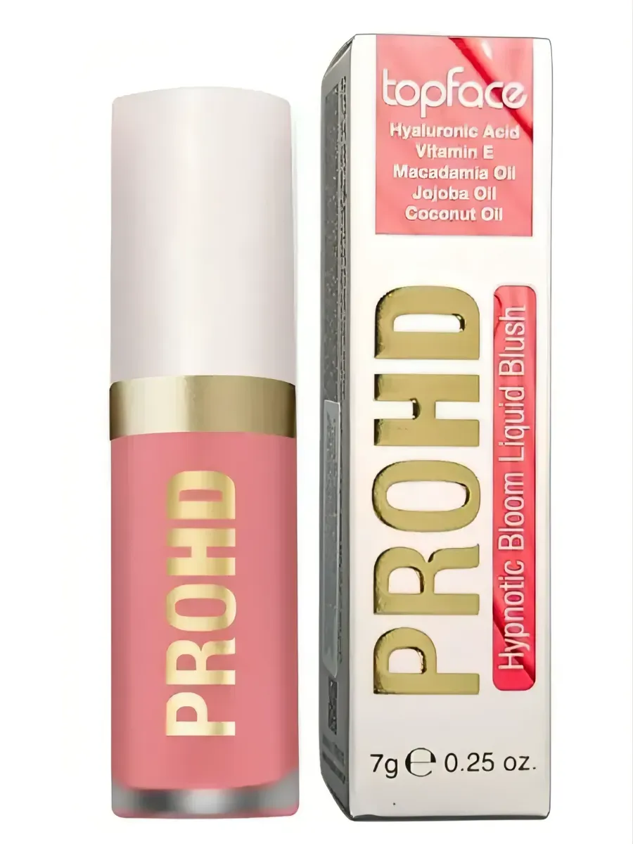 Румяна Topface ProHD Hypnotic Bloom Liquid Blush, Легкие жидкие с сияющим финишем, 004