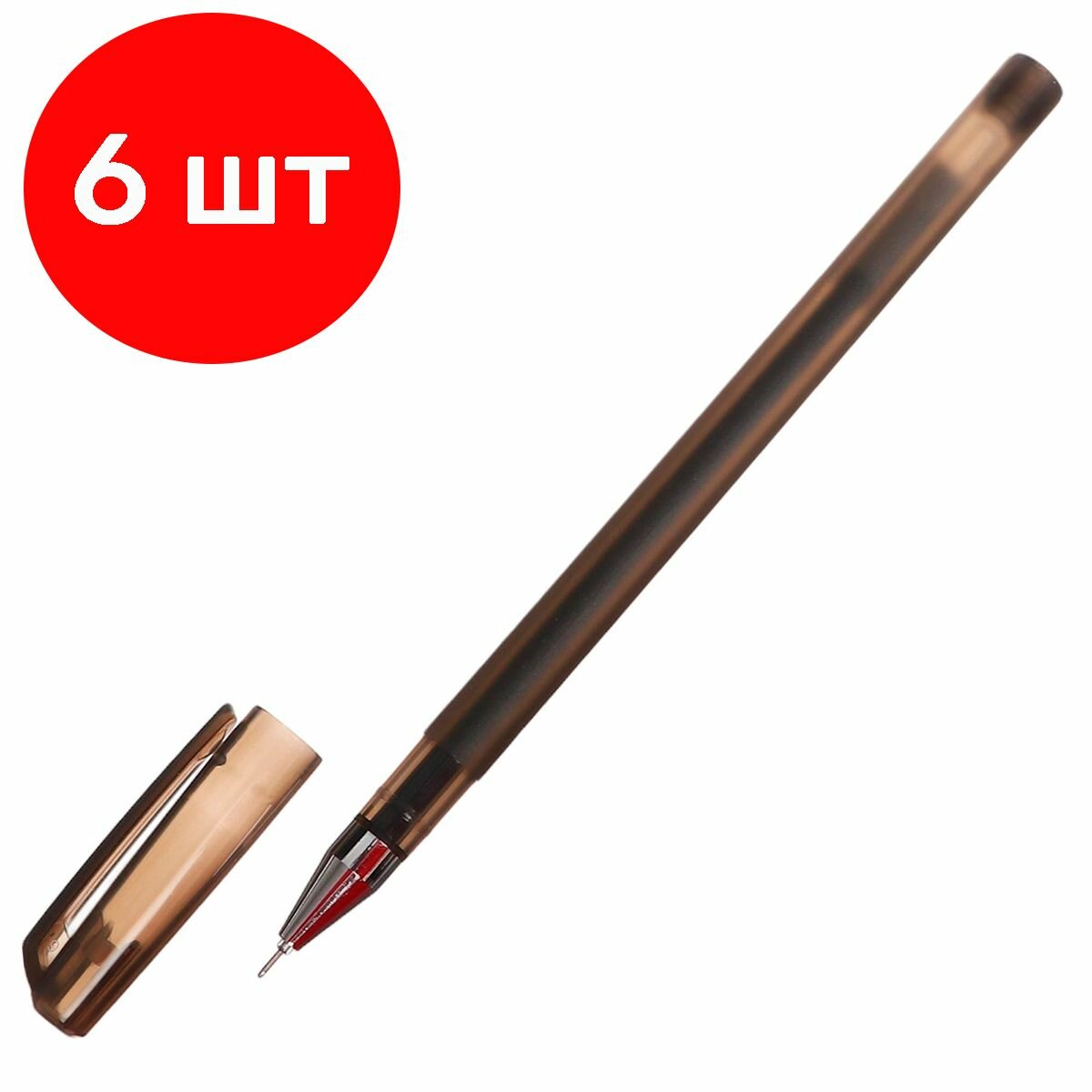 Ручка гелевая "G-Ice" 6 штук, черная ErichKrause