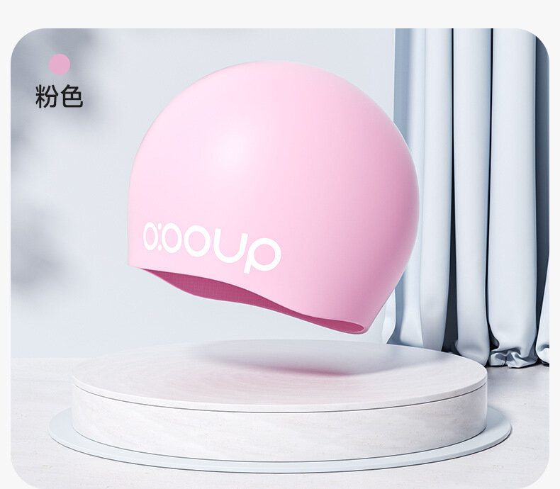 Шапочка для плавания для мужчин и женщин, водонепроницаемая, не сжимающая, большого размера, для длинных волос, удобная, с защитой ушей, для большого обхвата головы, силиконовая шапочка для плавания с каплями воды для взрослых