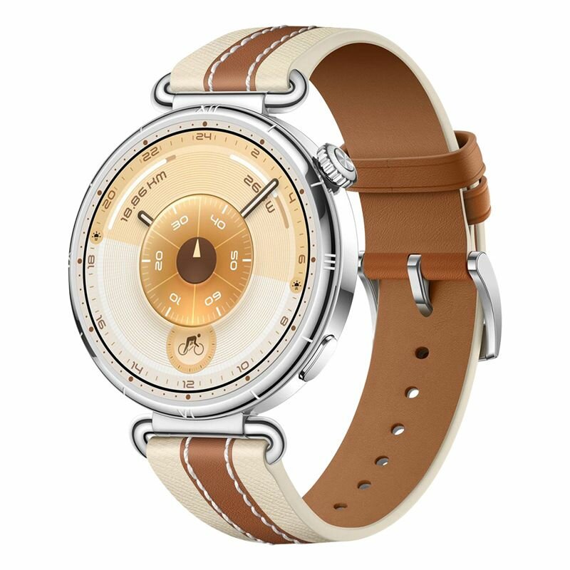 Кожаный ремешок для часов, подходит для Huawei Watch GT 6/5/4 (41 мм) и GT 5 Pro (42 мм), женский повседневный стиль, размер интерфейса 18 мм кожаный ремешок 18 мм женский повседневный ремешок для часов 41 мм 42 мм