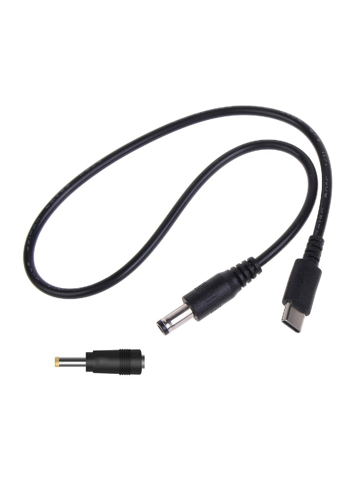 Кабель питания Type C к DC5521 с Адаптером 4,0x1,7 мм Для зарядки 5V 9V 12V 15V 20V 3A