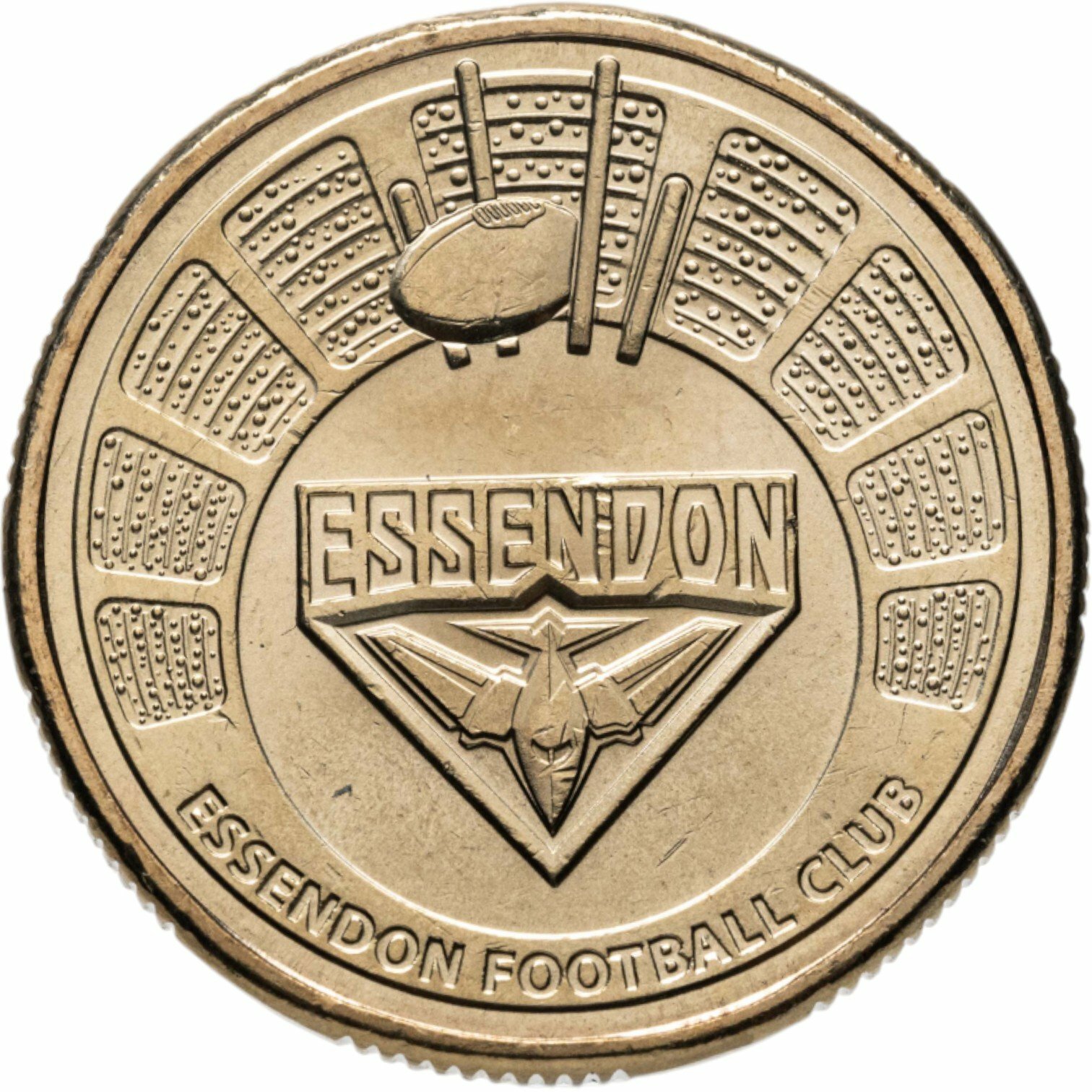 Австралия 1 доллар dollar 2024 "Австралийская футбольная лига - Essendon Bombers", Алюминиевая бронза, в сохранности UNC