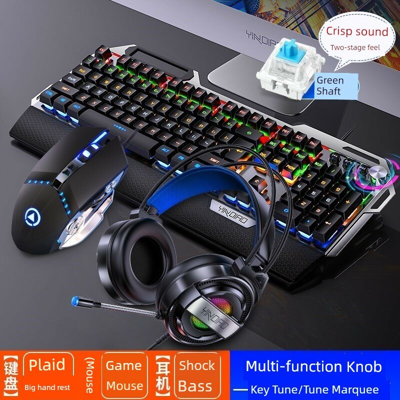Lenovo Savior R7000P подходит для комплекта механической клавиатуры и мыши с подставкой для запястья, синими