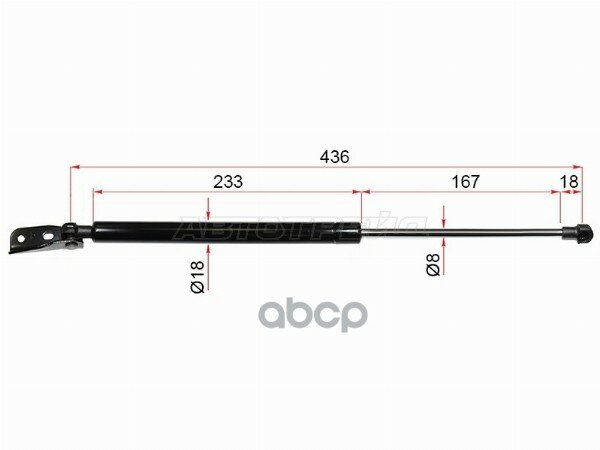 Амортизатор крышки багажника Toyota Corolla Fielder (E140) 06-12 / Corolla Axio 06-12 (Справа) Sat арт. ST-68950-13190