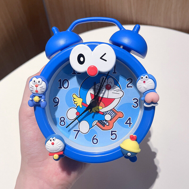 Новый мультяшный детский будильник, креативный милый настольный часы, мощный будильник для студентов, персонализированные настольные часы