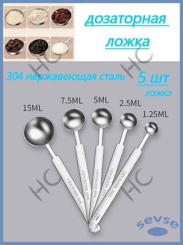 Емкость мерная, 15 мл, 7,5 мл, 5 мл, 2,5 мл, 1,25 мл