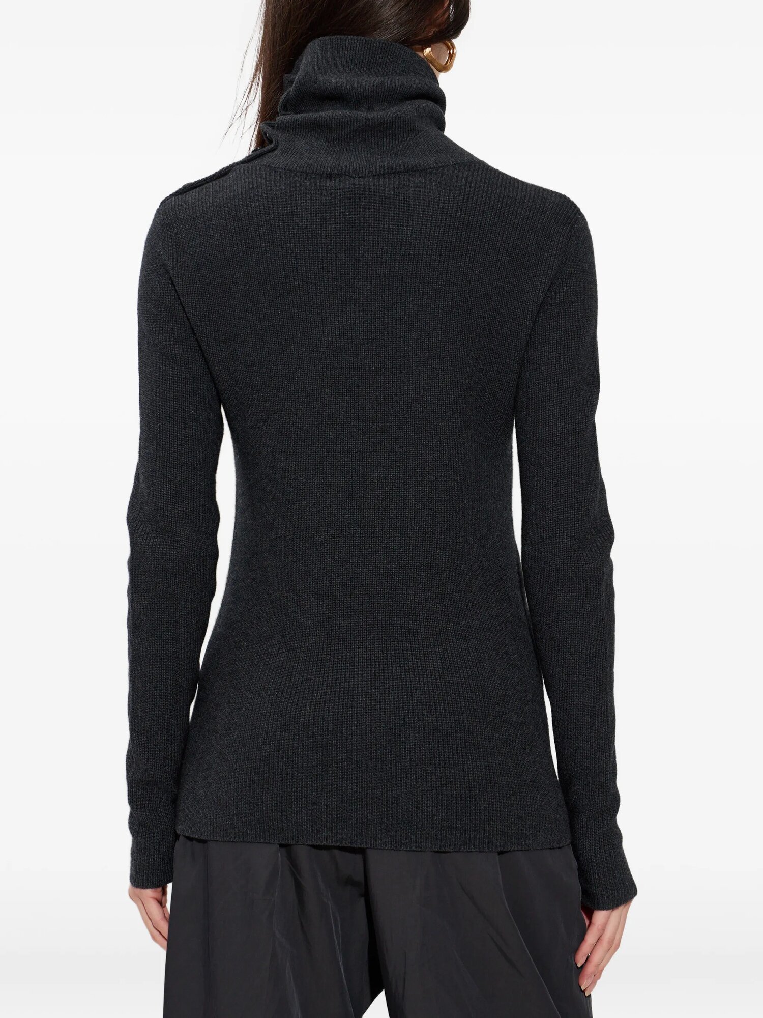 Свитер Lisa Yang Button roll-neck sweater, размер S-M, , grey — фото 1