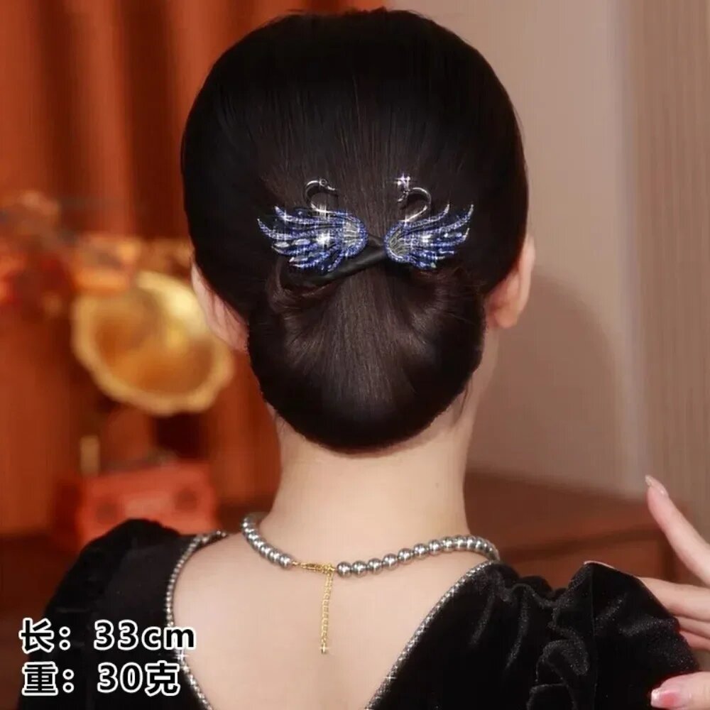 Твистер для волос лебедь, темно-синий, Style 4