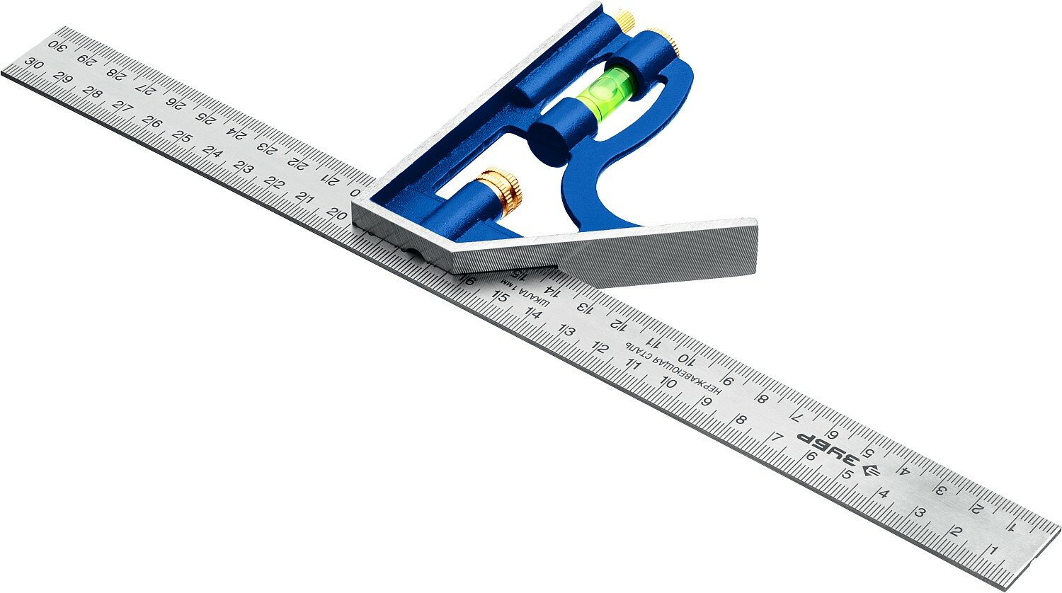 ЗУБР 300 мм, комбинированный многофункциональный угольник, Профессионал (3436)