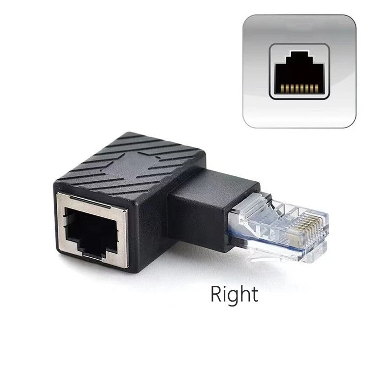 UXG Угловой кабель-переходник RJ45 Cat 5e Right