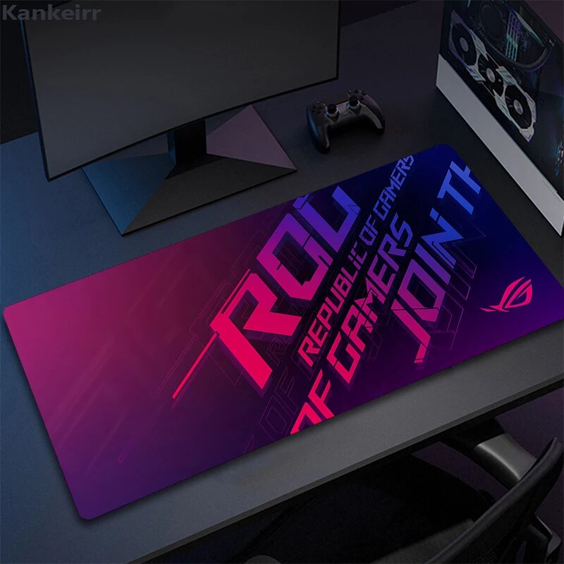Коврик для мыши Asus Rog Black Mause, коврик для мыши в стиле аниме, игровой компьютерный стол, коврик для мыши, ковер для ПК, аксессуары для геймера, коврик для мыши, скоростной резиновый коврик