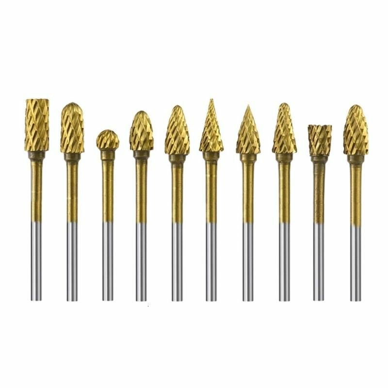 Набор фрез из легированной стали (10 шт.), - Легированная Сталь Золото
