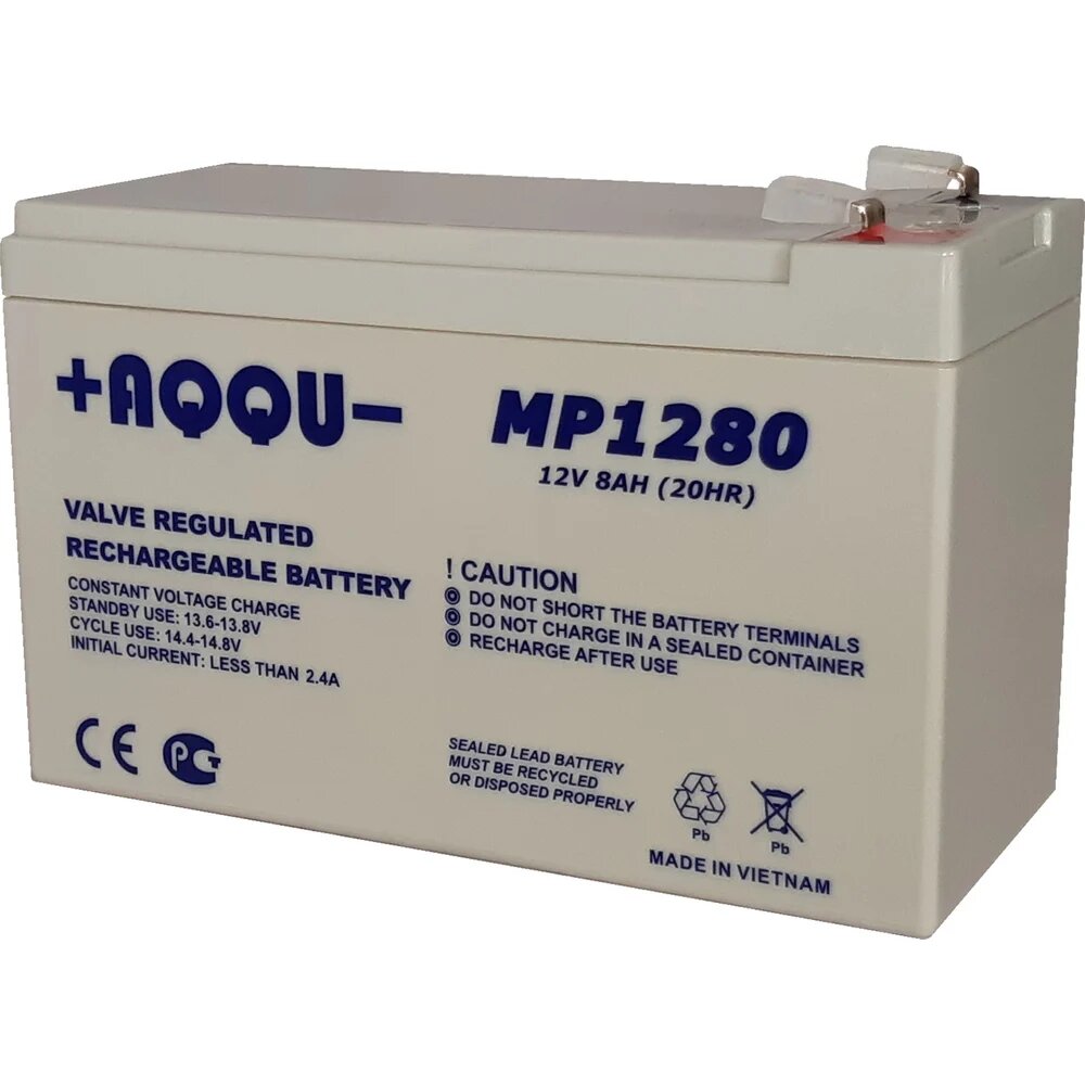 Батарея аккумуляторная AQQU для ИБП 12В, 8Ач MP1280