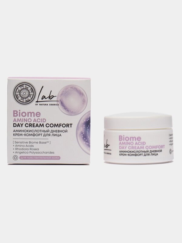 Аминокислотный дневной крем-комфорт Amino Acid для лица Natura Siberica LAB Biome, 50 мл