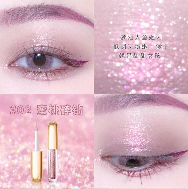 Жидкие тени для век NOVO , блестки для глаз NOVO, блестящие тени, глиттер