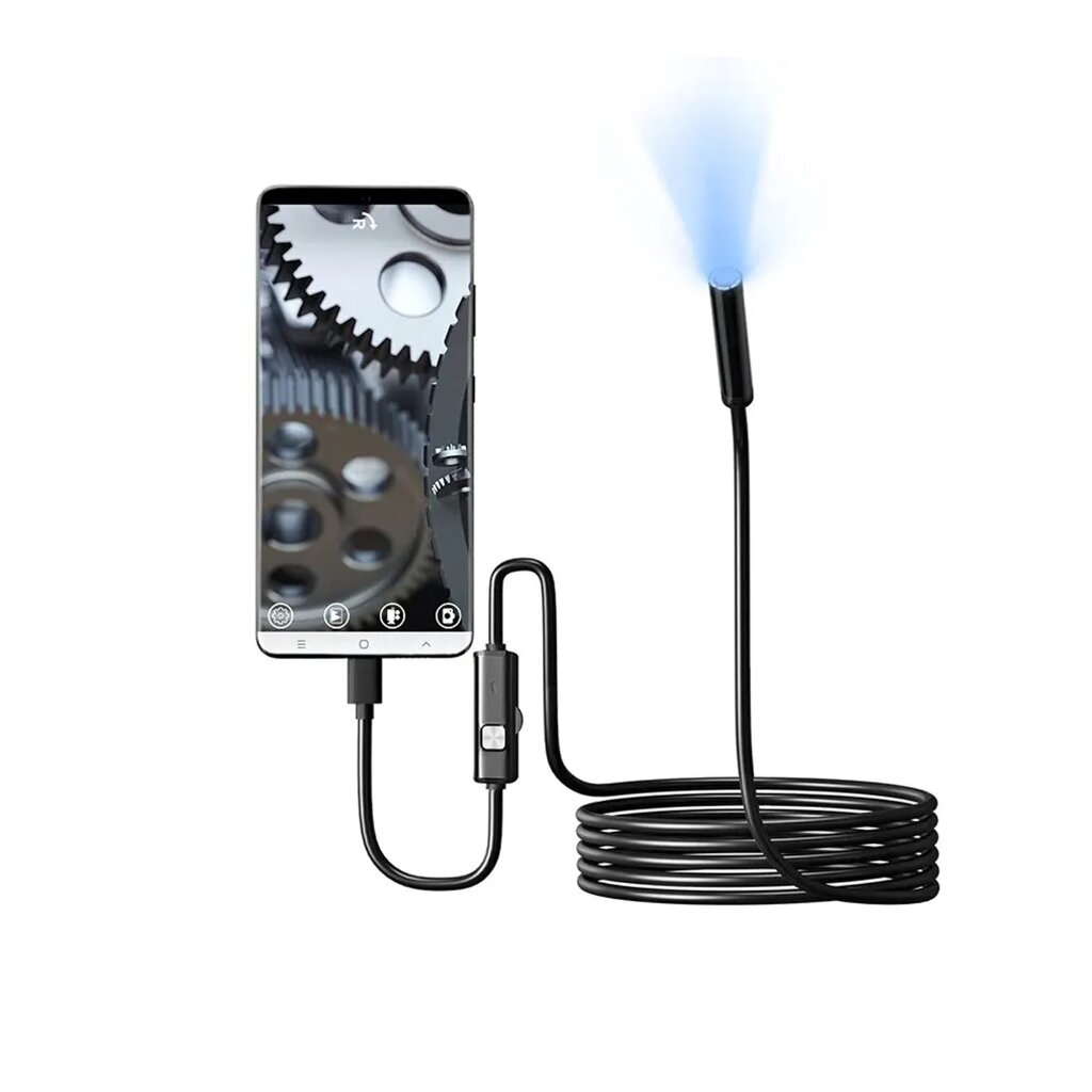 Эндоскоп для мобильного телефона Type c HD "два в одном" 7 мм-2 м