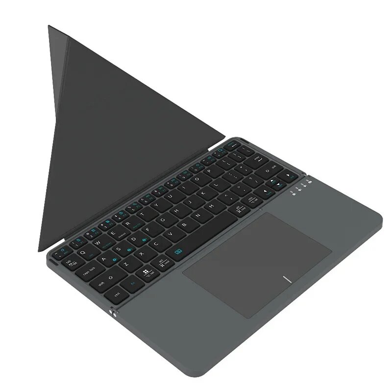 ONEVAN складная Bluetooth клавиатура с тачпадом, Dark gray, Russian/English