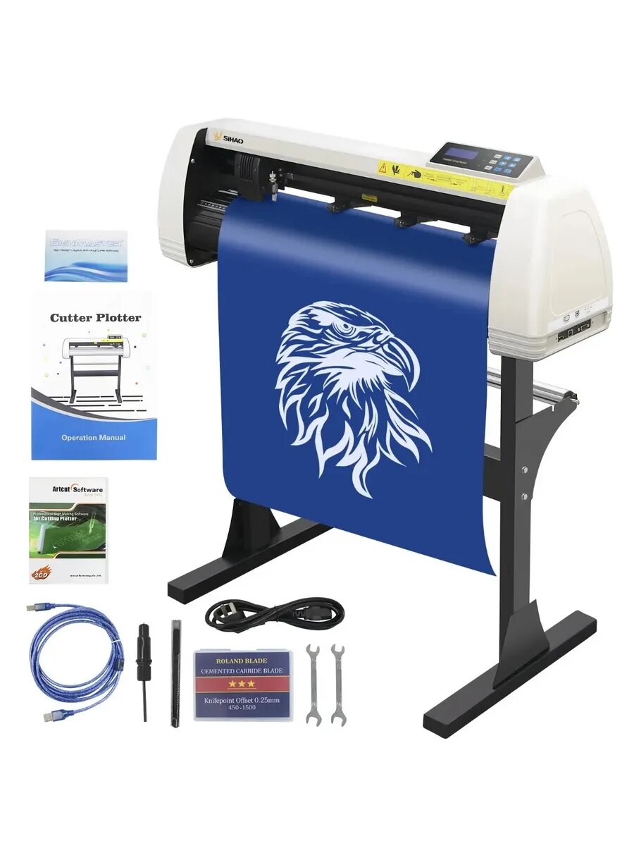 Режущий плоттер HK-720KNR 600 мм, с сумка из ткани