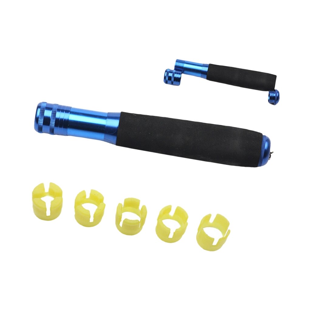 Многофункциональный металлический столик для пеленания с удочкой hand rod-E long blue интегрированный
