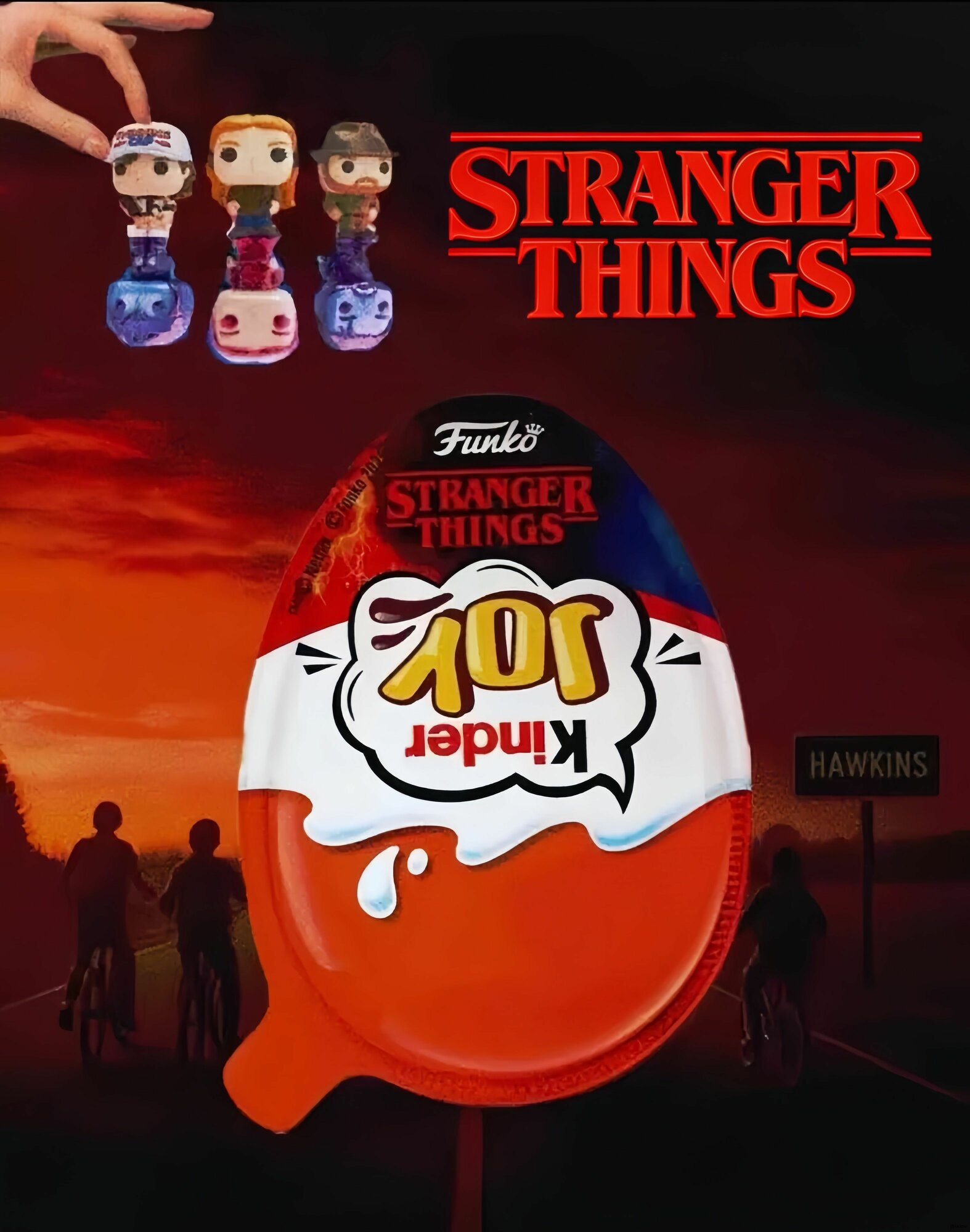 Киндер Joy Stranger Things очень странные дела 1 шт