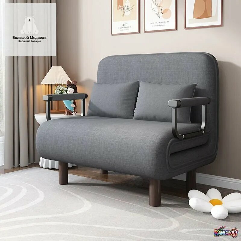 Диван раскладной 65х68х85 см, серый