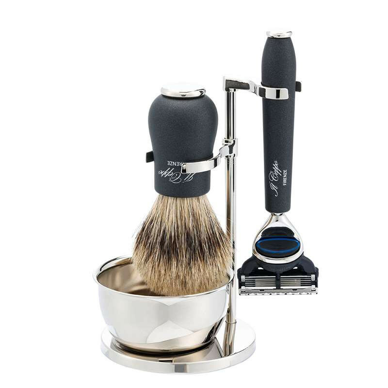 IL CEPPO Бритвенный набор: станок, помазок, чаша, подставка (SET-S10416FT)