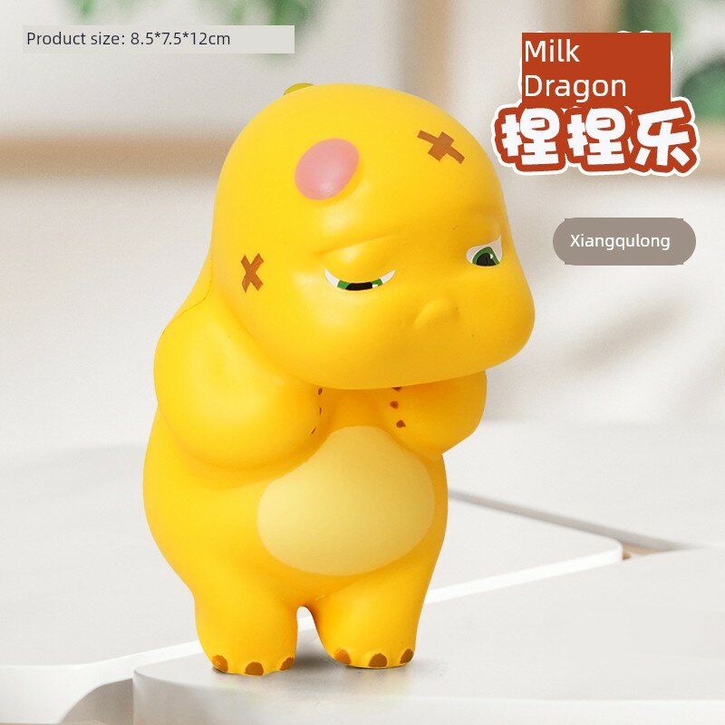 Силиконовая декомпрессионная игрушка Little Milk Dragon для музыки и грязи для детей и девочек, нетоксичный