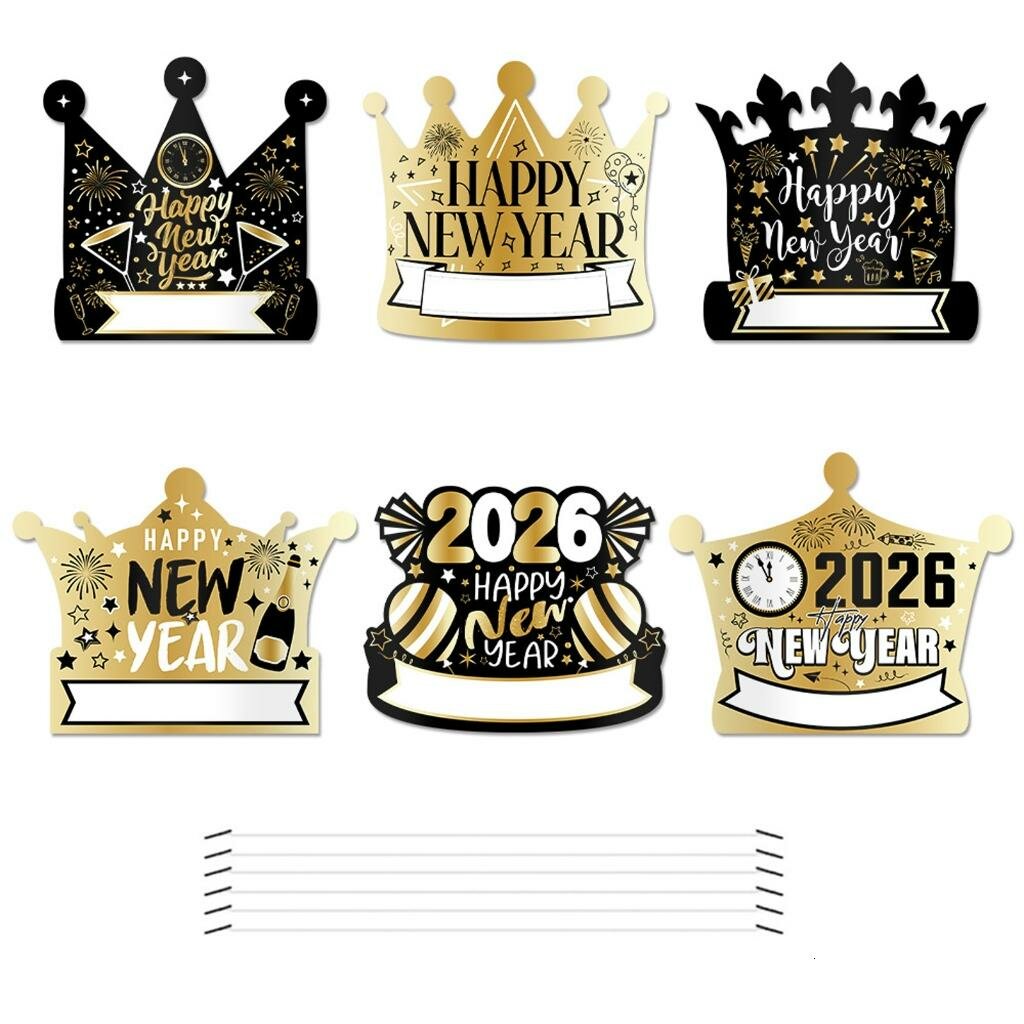 Новогодние головные уборы 6 шт.