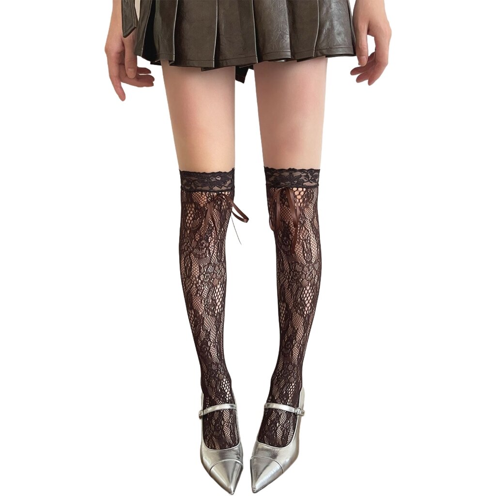 Fishnet Thigh High Stockings Tights Over the Knee Socks Hosiery for Womens