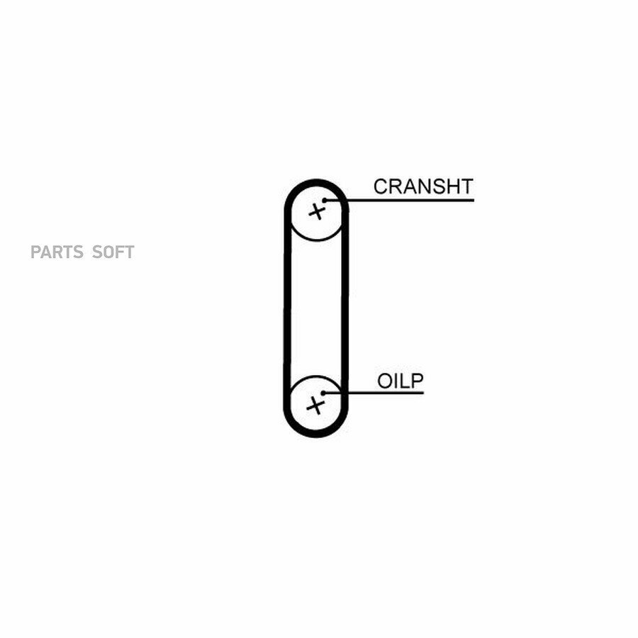 Комплект ремня ГРМ Ford FOCUS III 1.0 EcoBoost (с помпой) от официального дистрибьютора, GATES, артикул KP3T354HOB