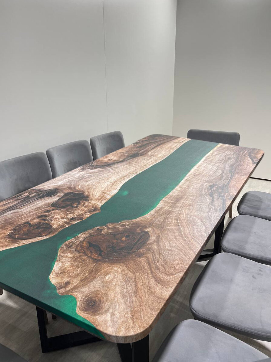 Стол кухонный обеденный прямоугольный дизайнерский лофт THETABLE•RU 120х80 3.38/3.1