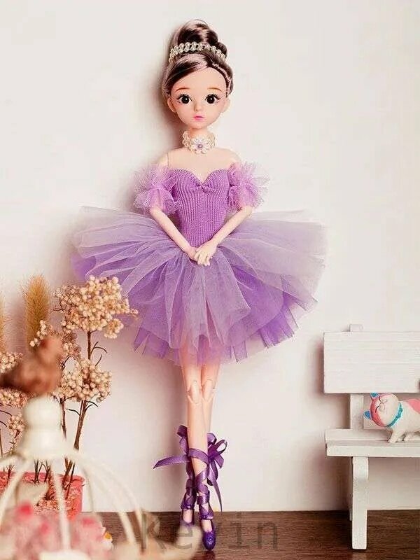 Шарнирная кукла, балерина, 30 см