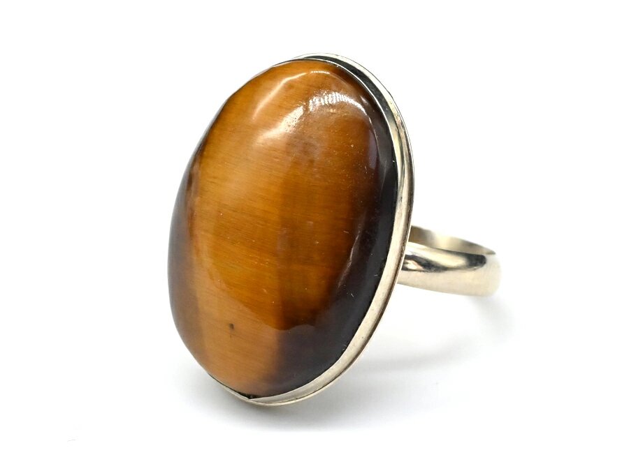 Кольцо, тигровый глаз