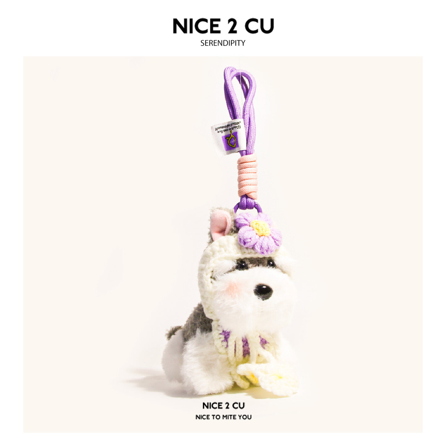 Милый оригинальный плюшевый щенок шнауцера, кукла, сумка, подвеска, ключница, аксессуар, лучший подарок для друга, парный подарок