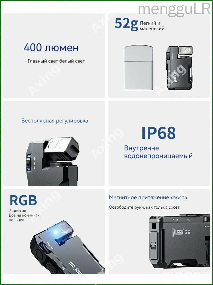 Фонарь-прожектор, компактный ручной фонарь для повседневного использования дома и в поездках — фото 1
