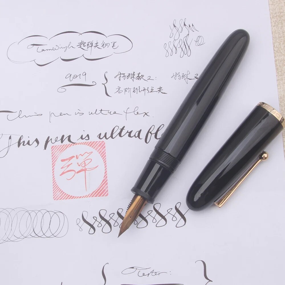 Jinhao 9019 перьевая ручка гибкое перо Special 2-Cone Nib