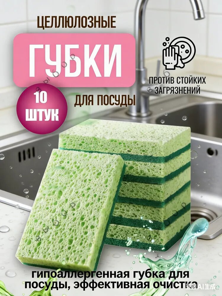 Amway Салфетки для уборки fdhft, Цвет товара, 11x7 см, 10 шт.