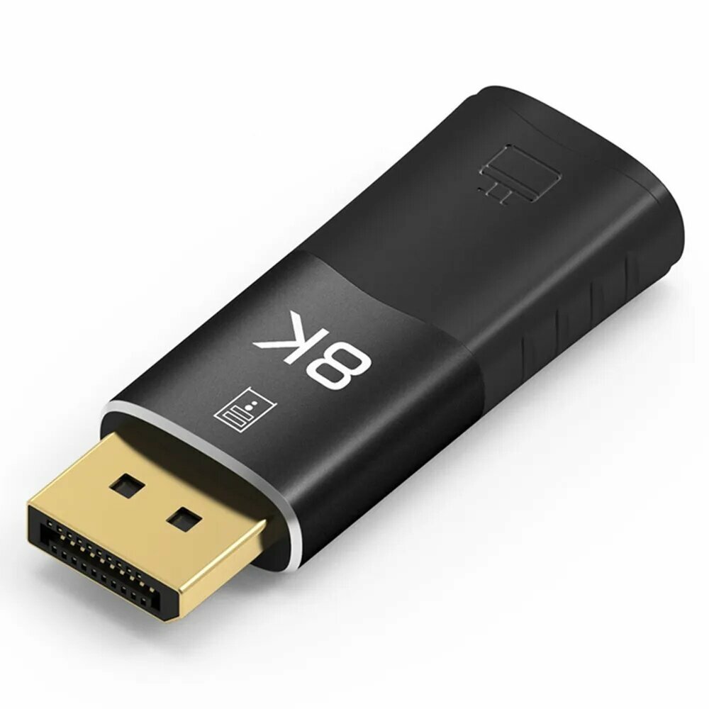 (O061)Конвертер 8K DisplayPort в HDMI-совместимый адаптер 8K/60Hz 4K/120Hz Male Mini DP к Female HD TV Кабельный видеоадаптер