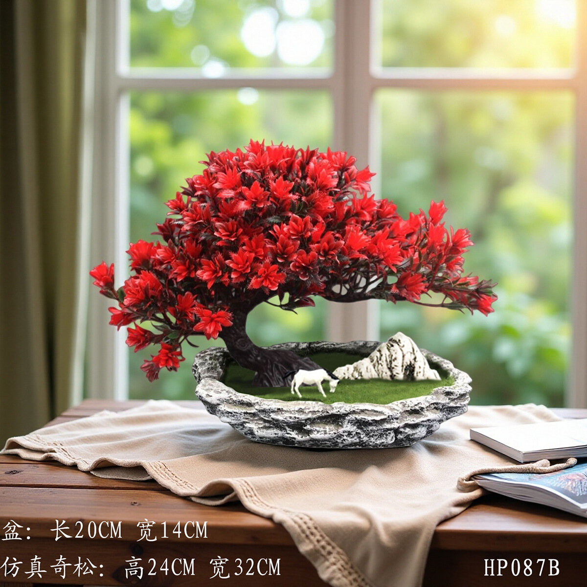Искусственное горшечное дерево сосны бонсай, пластиковый цветок, настольное украшение, искусственный цветок, декор для гостиной, ландшафтный декор