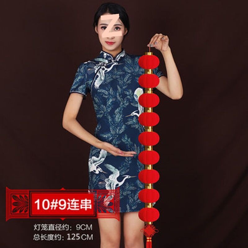 2026 Красные флокированные маленькие фонарики, гирлянды, фонарики для новоселья, фонарики для открытия компании, маленькие подвесные украшения для бонсай, свадебные принадлежности